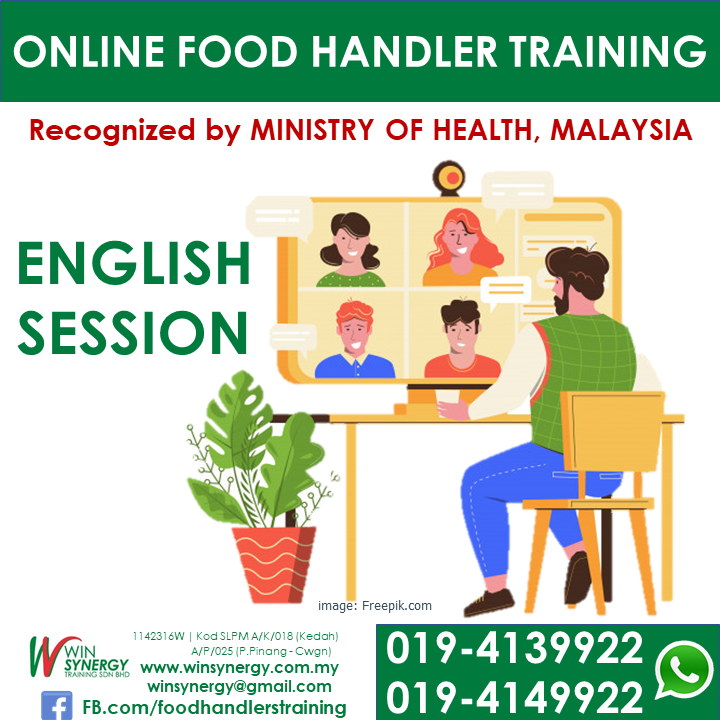ONLINE FOOD HANDLER TRAINING - RM50 ONLY per pax!!!
